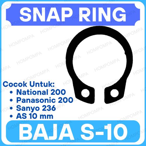 Jual SNAPRING S10 SNAP RING S 10 ADT - AS 10mm SPAREPART POMPA AIR KLIP ...