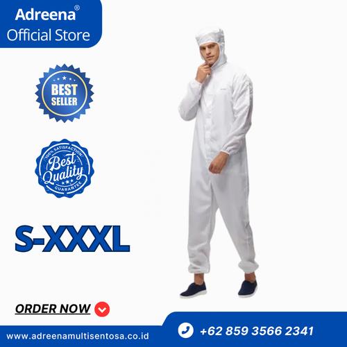 Jual Baju ESD Jumpsuit Antistatic Cleanroom White - Kab. Bekasi ...