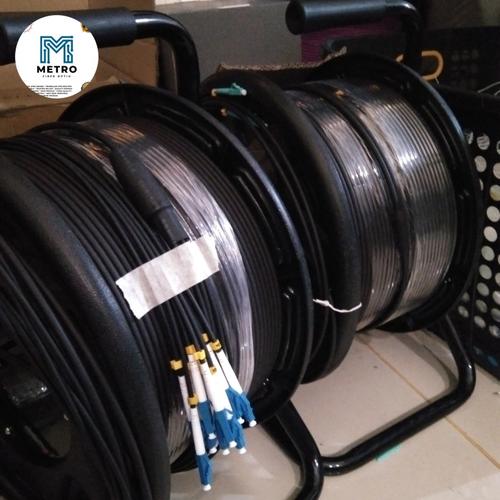 Jual Armored Cable Fiber Optic Stanlist stelL KUPC to LC UPC 8 Core OM3 ...