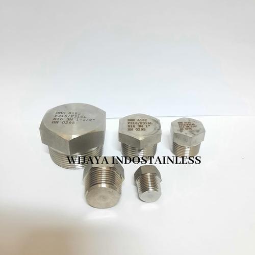 Jual Hex Plug Class 3000 Stainless SS316 Drat 3/8" inch NPT SS 316 ...