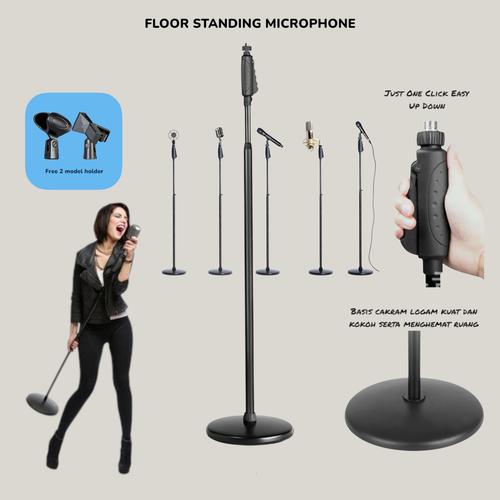 Jual Stand Mic Premium, Stright Floor Standing Microphone - Kota ...
