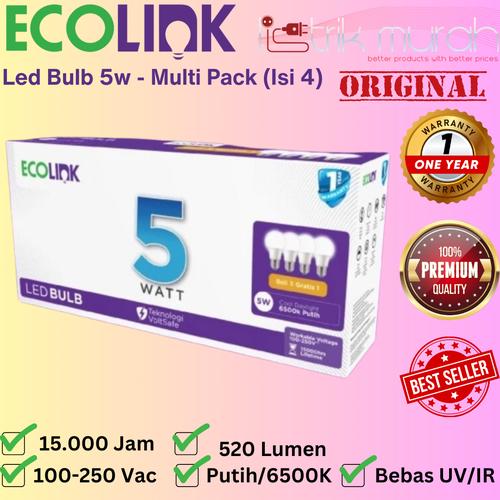 Jual Ecolink Lampu LED Bulb 5w Multipack Pack Paket Pak 5watt 5 watt ...