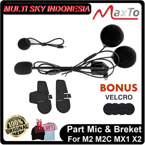 Jual 1Set Mic Speaker Hybrid Half Face Full Face Maxto M2 Maxto M2C Alt ...