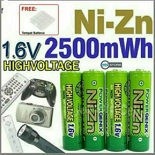 Jual Powergenix NiZn AA 1,6V 2500mWh Battery Rechargeable forTamiya ...