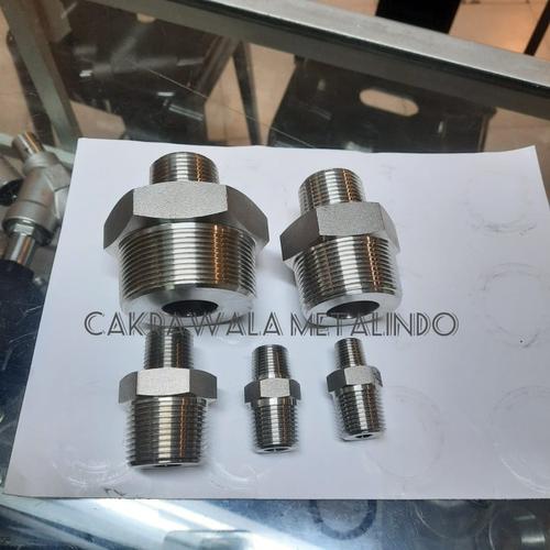Jual Double Nepel Reducer Stainless SS 304 Class 3000 1 x 1/2" inch ...