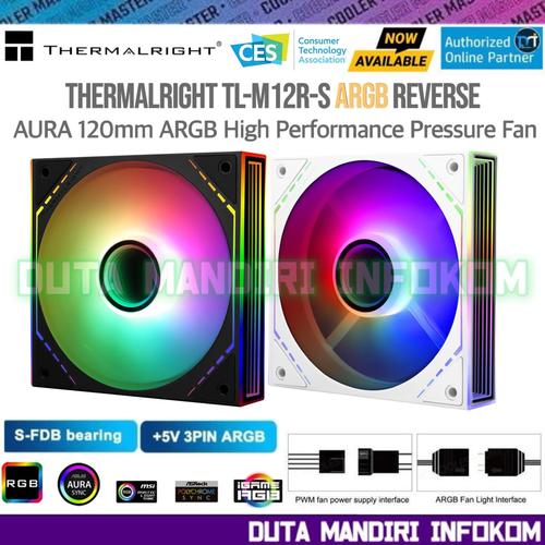 Jual ThermalRight TL M12R S I M12RW S REVERSE Blade - ARGB Sync 120mm ...