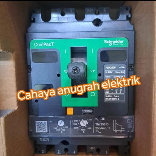 Promo MCCB Schneider NSX250F 250A 3P MCCB 250A 3 Phase 36kA C25F3TM250 ...