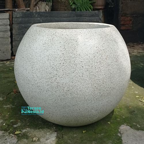 Jual Invoice Pot Terazzo Bulat Tipe Melon | Pot Teraso Pot Tanaman ...