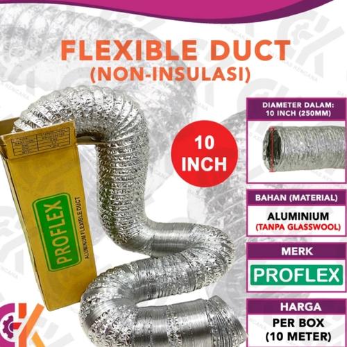 Jual FLEXIBLE DUCTING 10 INCHI 10 METER/PIPA CEROBONG ASAP ALUMUNIUM 10 ...