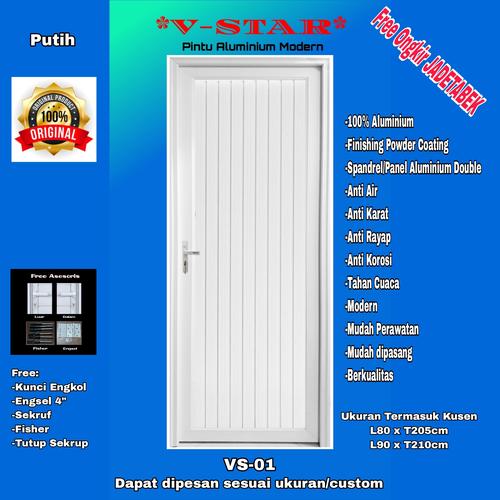 Jual Pintu Full Aluminium Premium-VSTAR-VS 01-Full Spandrel Double ...