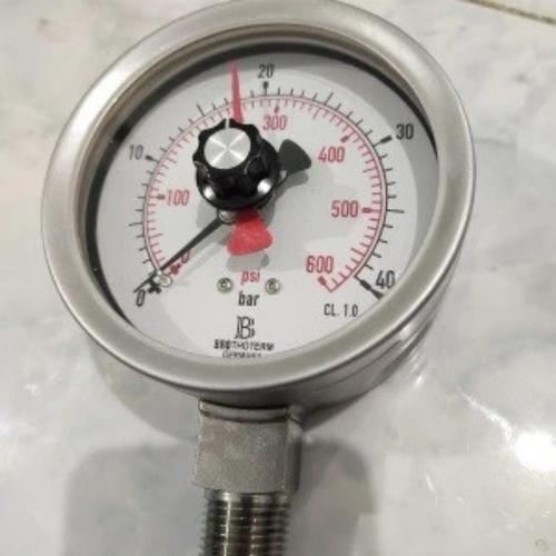 Jual Pressure Gauge BROTHOTERM 2,5 Inch Maxi Pointer 150 psi Bottom ...