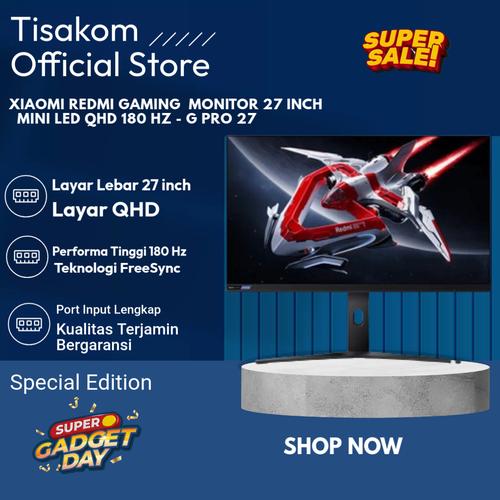 Jual Xiaomi Redmi Gaming Monitor Rotatable 27 Inch Mini LED QHD 180Hz ...