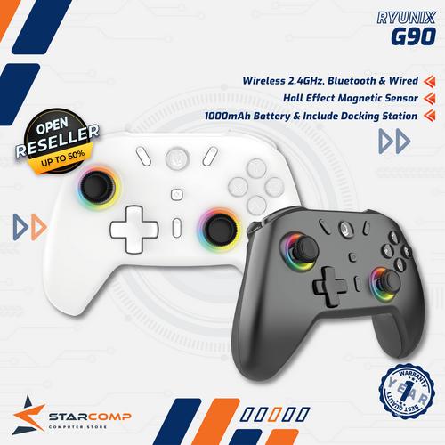 Jual Sades Ryunix G90 / Ryunix G90 Gamepad Hall Effect Tri Mode Gaming Controller - Putih - Kota ...