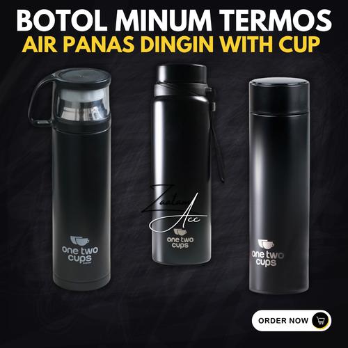 Jual Botol Minum Termos Air Panas Dingin Stainless Steel One Two Cups ...