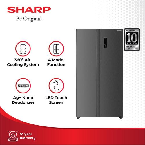 Promo Sharp Kulkas Side By Side 2 Pintu SJ-IS60MA-DS Inverter 532L ...