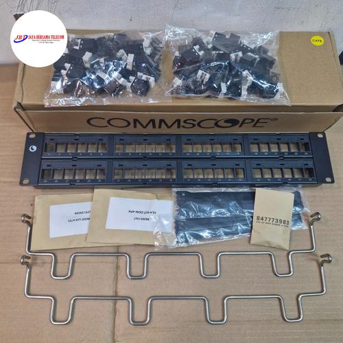 Jual Patch Panel 48Port Cat.6 Loaded/Komplit Modular COMMSCOPE Original ...