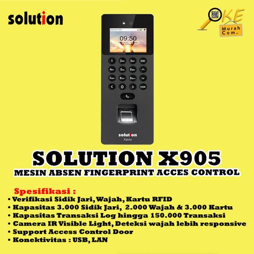 Jual Mesin Absensi Fingerprint Solution X905 / X-905 Sidik Jari Wajah ...