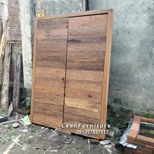 Jual Daun Pintu Estetik Rustic , kayu Bengkirai Reclaimed, lawas bekas ...