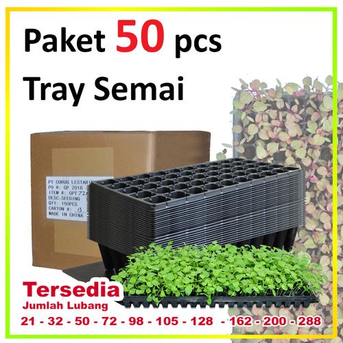 Jual Tray Semai / Seeding Tray / hidroponik Untuk Penyemaian paket 50 ...