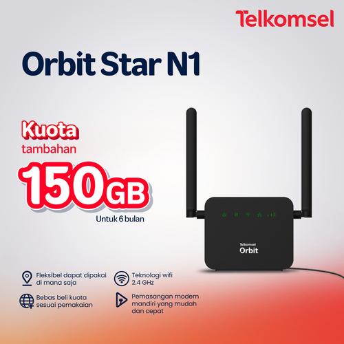 Promo Telkomsel Orbit Star N1 Modem Wifi 4G High Speed Bonus Data Cicil ...