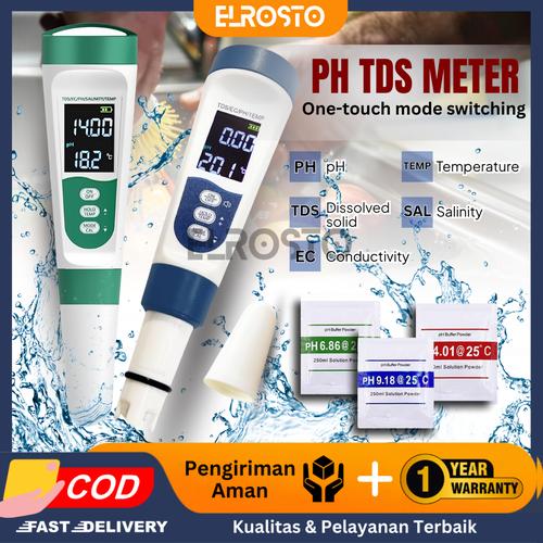 Jual ELROSTO PH TDS Alat Ukur Suhu Kualitas Air Digital Hidroponik ...