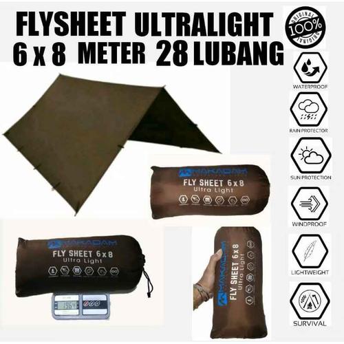 Jual Flysheet Tenda Camping Ultralight Waterproof ukuran 6x8 meter ...