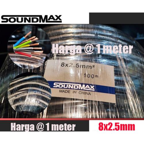 Jual Kabel ( @ 1 meter 8x2.5mm ) 8 jalur SOUNDMAX 8x2.5mm cable audio ...