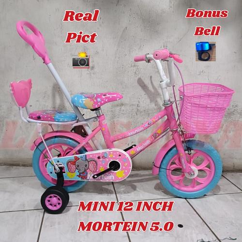 Jual Sepeda Anak Perempuan Stir Mini 12 Inch Mortein 5.0 Ban Eva ...