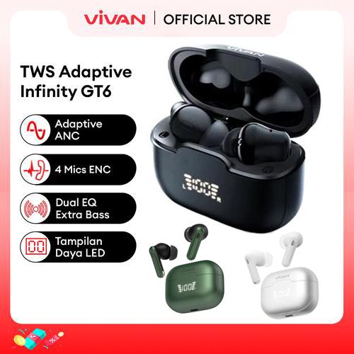 Jual Vivan Infinity GT6 TWS True Wireless Eaphone Adaptive ANC Noice ...