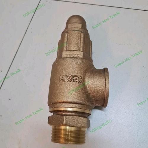 Jual SAFETY VALVE RELIEF HISEC 2" INCH KUNINGAN DRAT CONNECTION DN50 ...