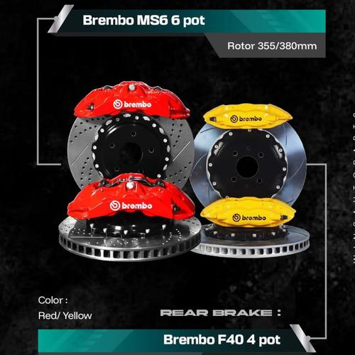 Jual Big Brake Kit Rem Disc bundle brembo 6pot 4pot ctsv-f40 - Jakarta ...