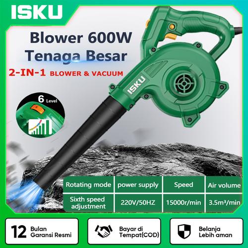 Promo ISKU Hand Blower 600W Mesin Blower angin Tenaga Besar 220V/2IN1 ...