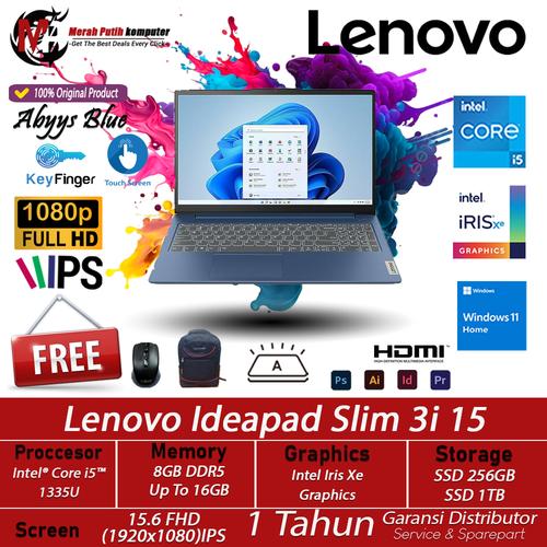 Jual Laptop Lenovo Ideapad Slim 3i 15 Intel I5 1335U 16GB 1TB SSD 15.6 ...