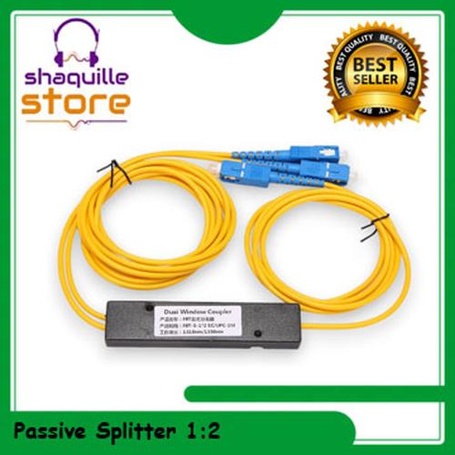 Jual Passive Splitter 1:2 FO SC UPC Fiber Optic Pasif Splitter - Kab ...