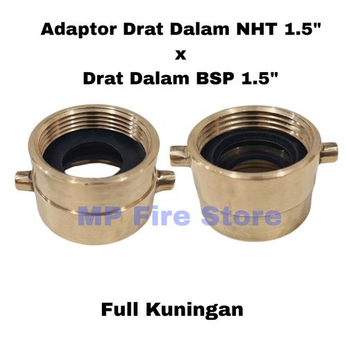 Jual FIRE ADAPTOR DRAT DALAM ANSI NHT 1.5 in x DRAT DALAM BSP 1.5 in ...
