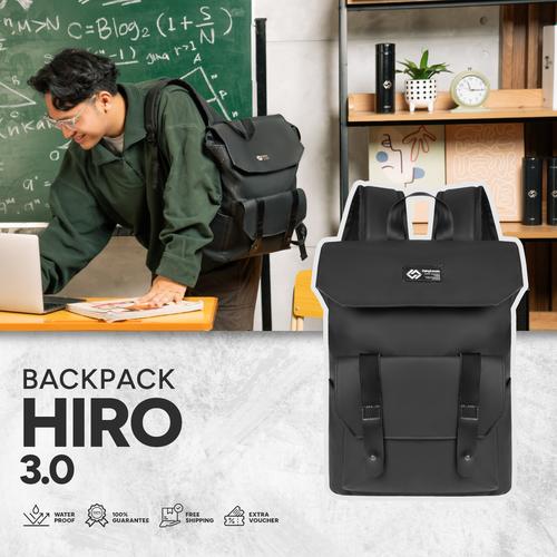 Promo Tas Ransel Pria HIRO 3.0 Leather Tas Laptop Punggung Water Resist Backpack Cowok Kulit Tas ...