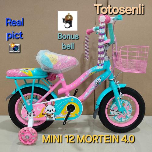 Jual SEPEDA ANAK PEREMPUAN MINI 12 INCH SEPEDA MINI MORTEIN 4.0 SEPEDA ...