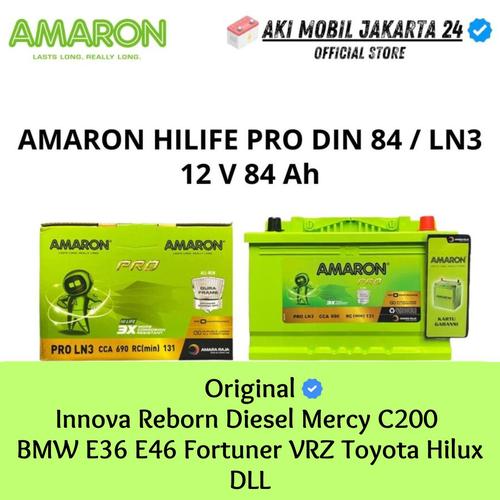 Jual Aki Mobil 58024/LN3 Amaron DIN 84 12 V 84 Ah REBORN DIESEL MERCY C200 - Jakarta Selatan ...