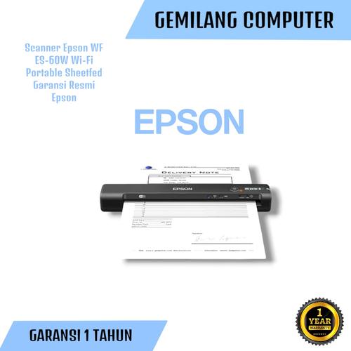 Jual Scanner Epson WF ES-60W Wi-Fi Portable Sheetfed Garansi Resmi ...