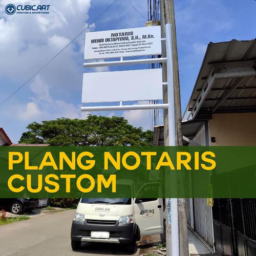 Jual Plang Nama Notaris / Plang Notaris Custom - Kota Serang - cubic ...