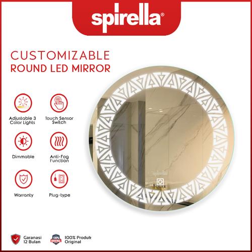 Jual Spirella | Cermin LED Bulat Customizable - Custome Cermin LED Bisa ...