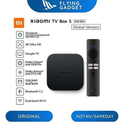 Jual XIAOMI TV BOX S MI BOX 4K Gen 2 l 3 Smart Google tv - GEN2 ...