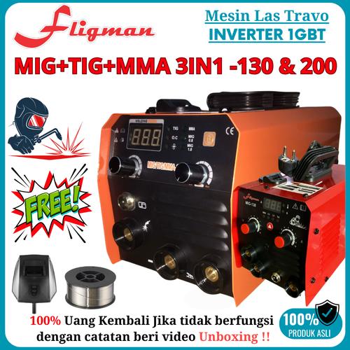Jual Fligman Welding mesin las Trafo CO2 MMA/MIG 2IN1 wire speed Tanpa Gas - MIG-130 - Jakarta ...