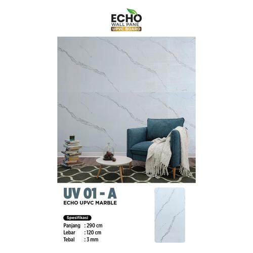 Jual ECHO WALL PANEL UPVC BOARD Series Motif A / Wallpanel Marmer ...