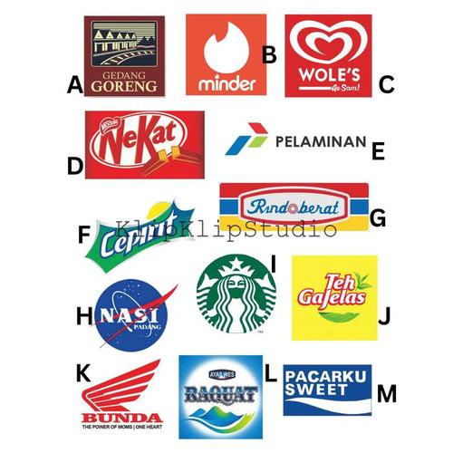 Jual Sticker Stiker Plesetan Brand Merk Lucu Kata Kata Random Untuk ...