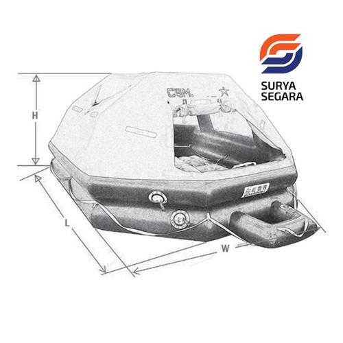 Jual ILR Liferaft Cap. 25 Persons CSM SMLR-A TOB SOLAS A PACK Certificate - Kota Surabaya - PT ...