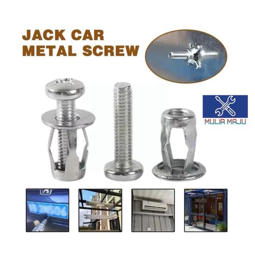 Jual 10 Pcs Sekrup Jack Nut / Rivet Plat Metal Sekrup M4 / M5 / M6 ...