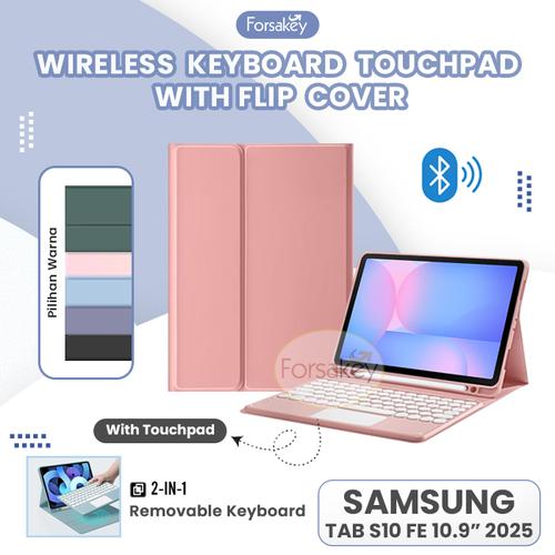 Jual ( CASE + KEYBOARD TOUCHPAD ) Samsung Galaxy Tab S10 FE 5g 10.9 ...