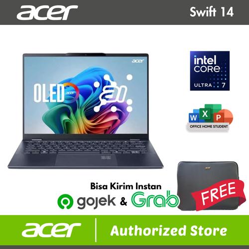 Promo ACER SWIFT 14 SF14 51 70ML CORE ULTRA 7 32GB 1TB INTEL ARC 14" 2 ...