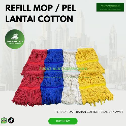 Jual Refill Mop Lantai Cotton / Refill Kain Pel Lantai Katun / Refill ...
